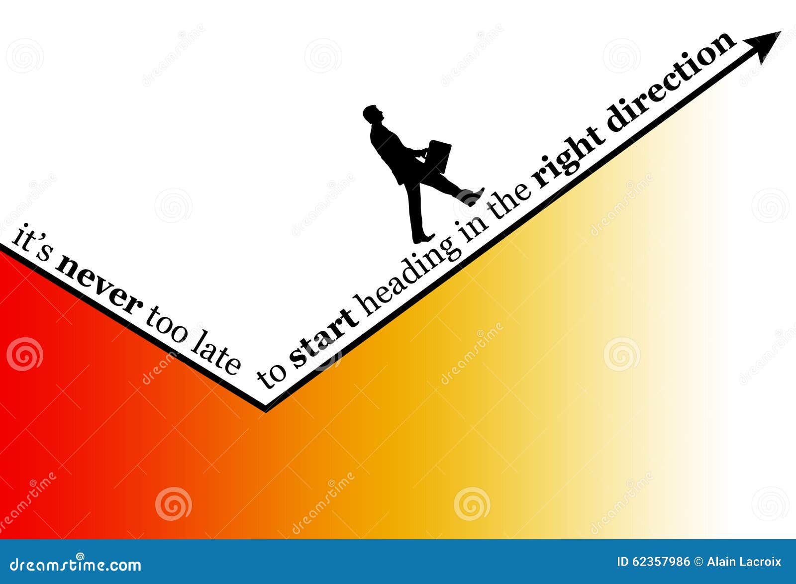 Juiste richting stock illustratie. Illustration of doel - 62357986
