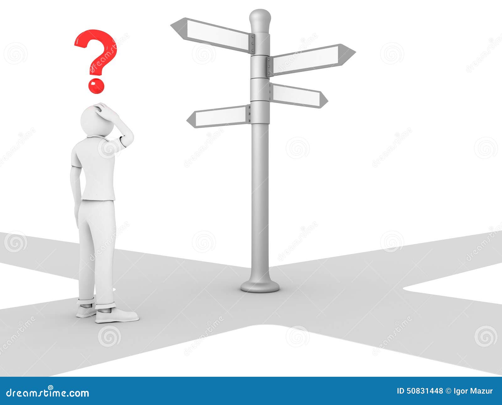 Juiste Weg stock illustratie. Illustration of verwarring - 50831448