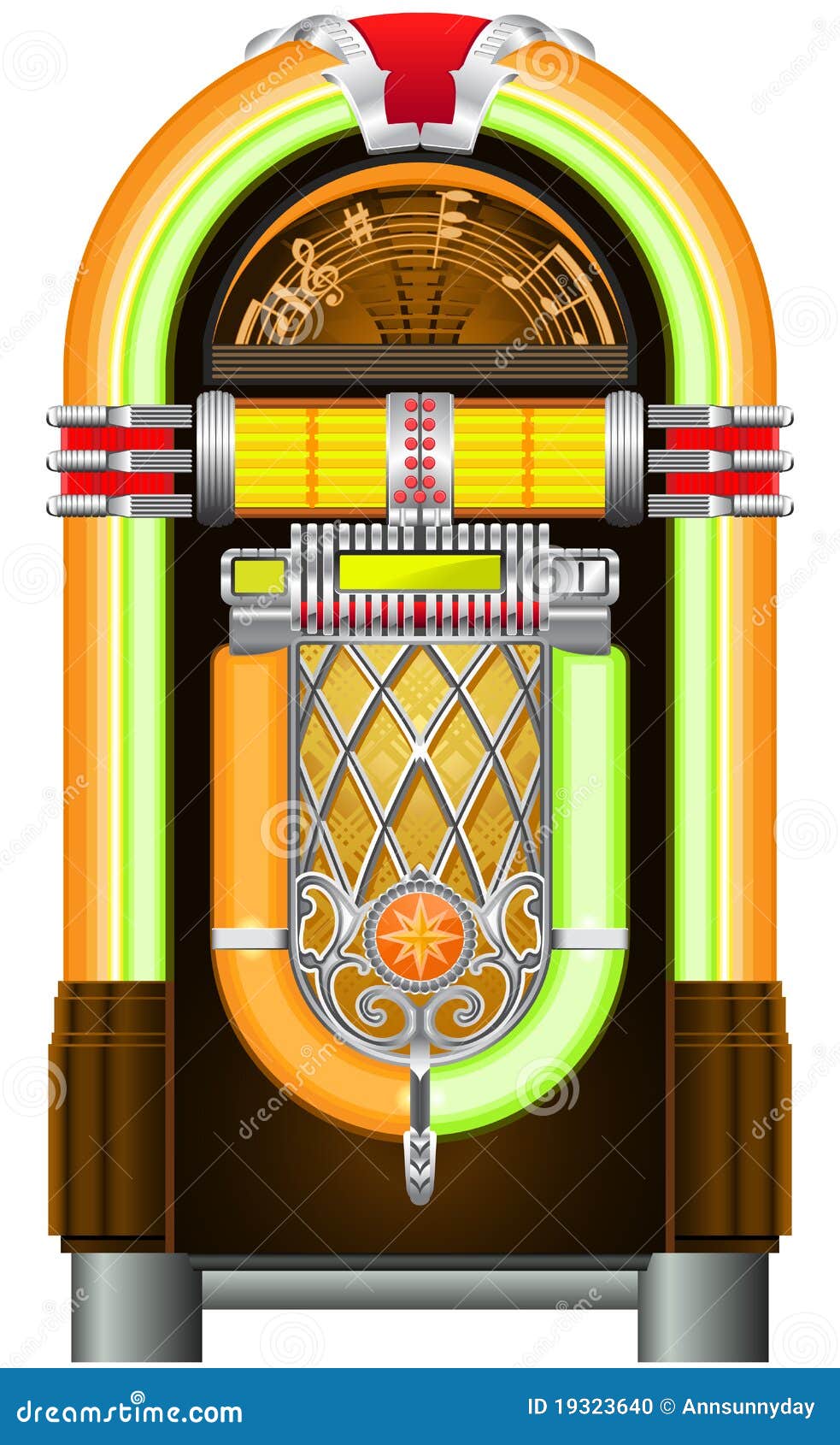 Jukebox Juke Box Automated Retro Music Concept Vintage Playing Device ...