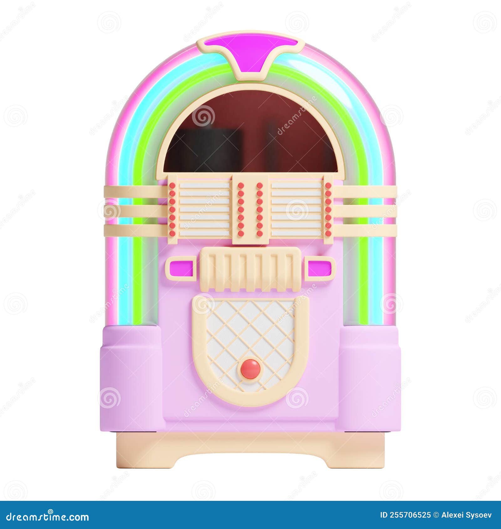 Jukebox Retro Pop Art Cartoon Vector | CartoonDealer.com #206234793