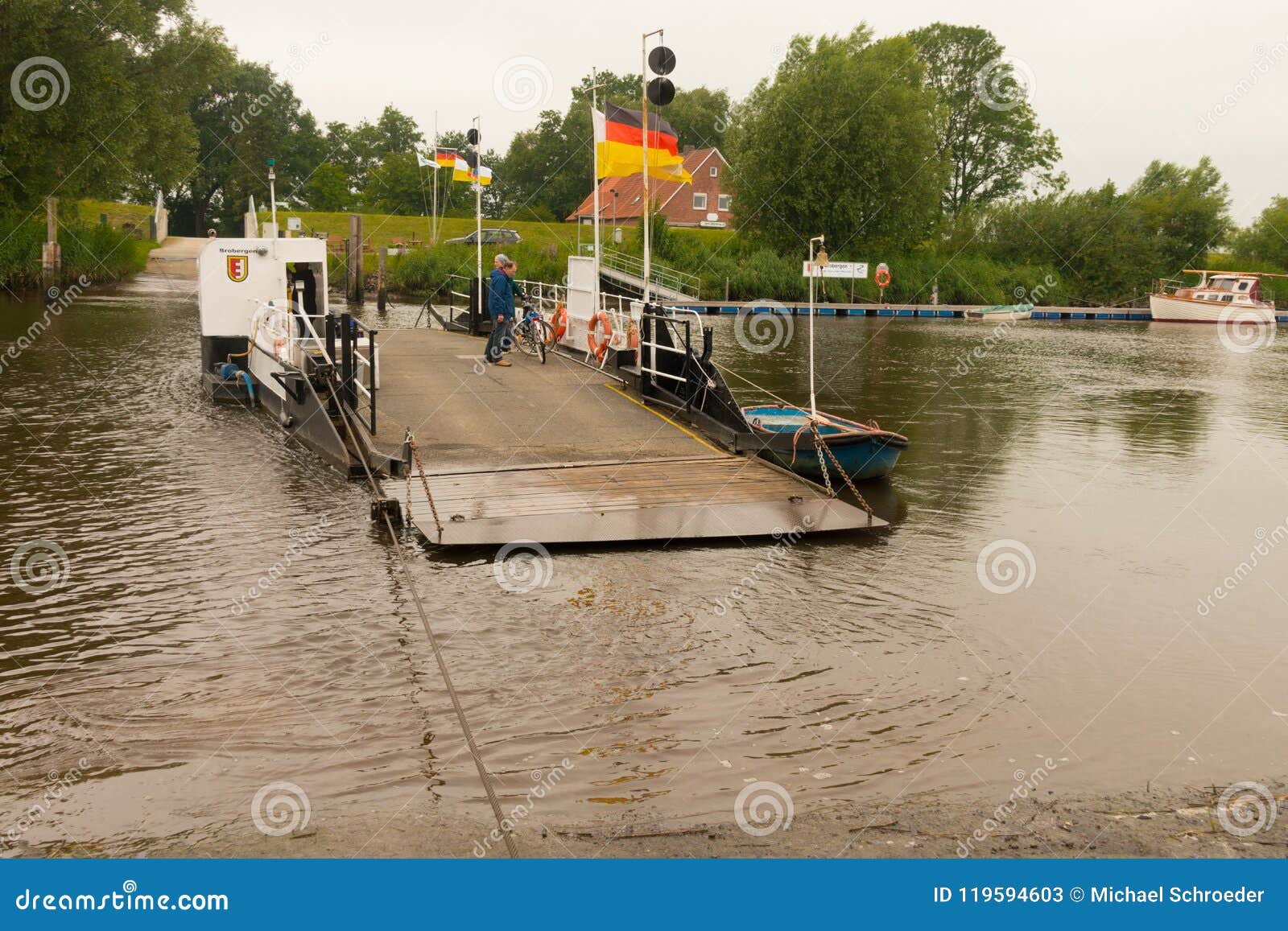 Pontoon Ferry Editorial Photo | CartoonDealer.com #40625611
