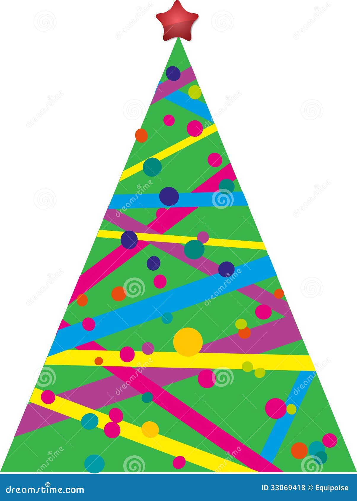Julgran vektor illustrationer. Illustration av tecknad - 33069418