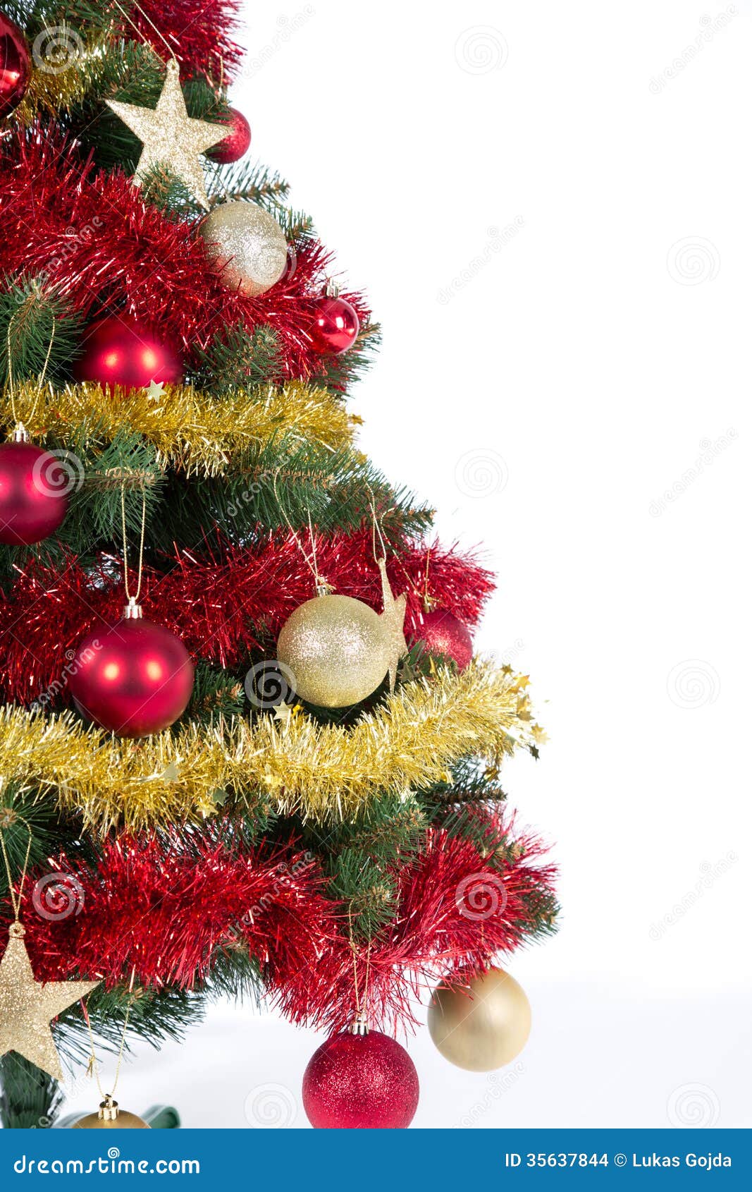 Julgran arkivfoto. Bild av xmas, bakgrund, suddig, rött - 35637844