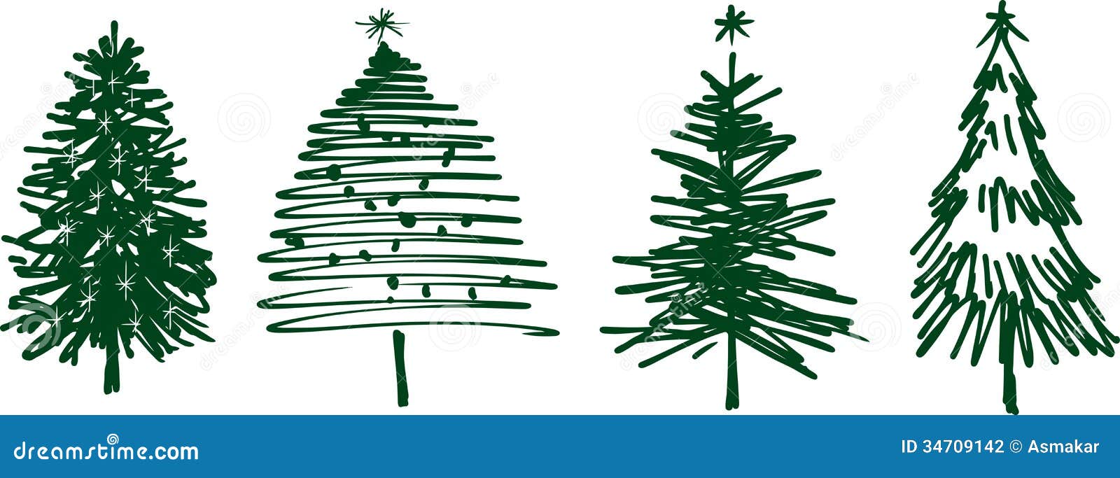 Julgranar vektor illustrationer. Illustration av ange - 34709142