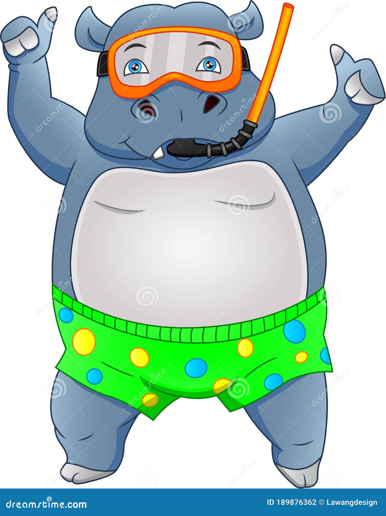 Snorkeling Equipment And Flippers Cartoon Vector | CartoonDealer.com ...