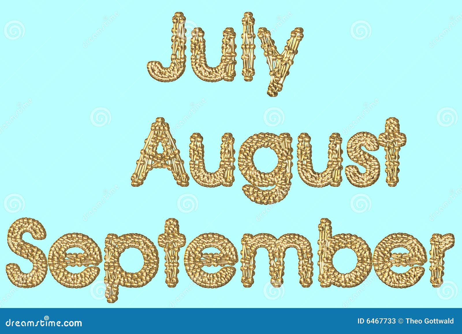 Juli Augustus en September stock illustratie. Illustration of reis ...