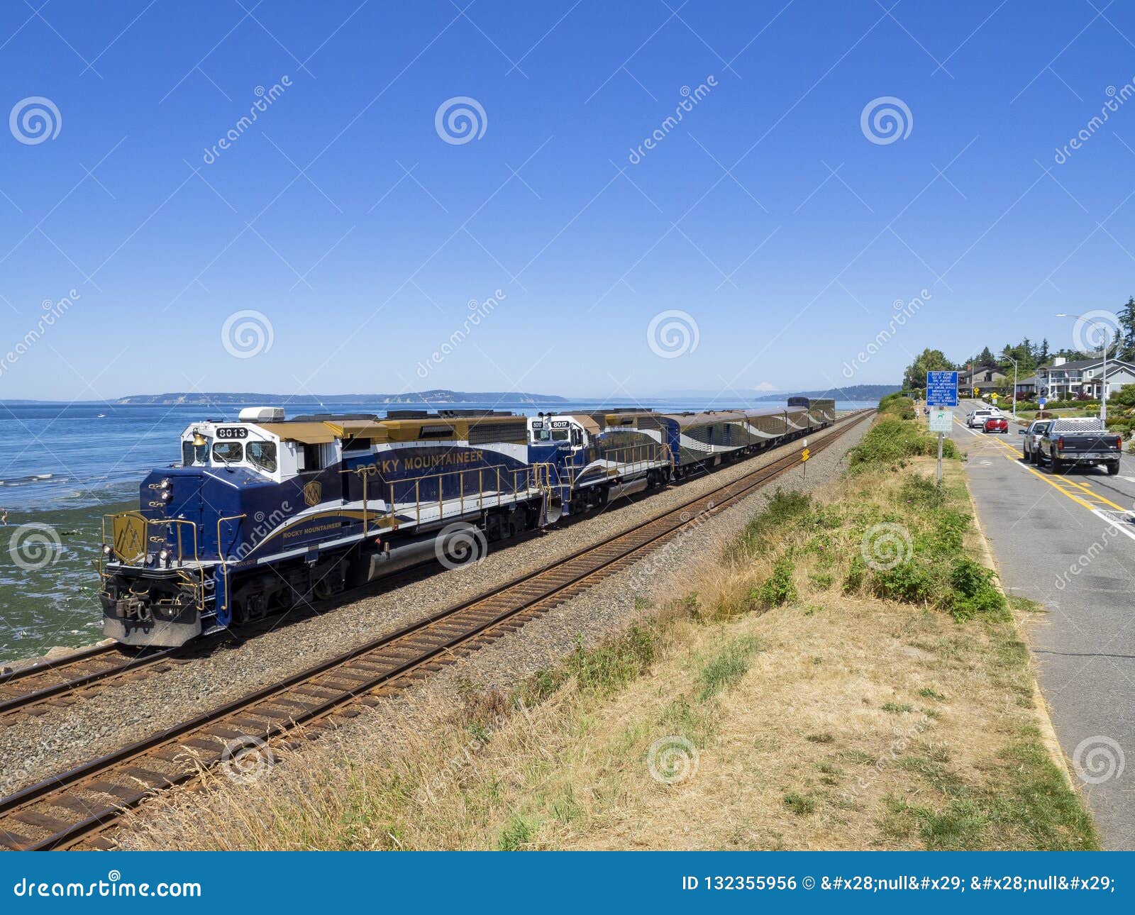 14. Juli 2018; Edmonds, WA, USA; RMRX 8013 GP40-2LW Redaktionelles Foto ...