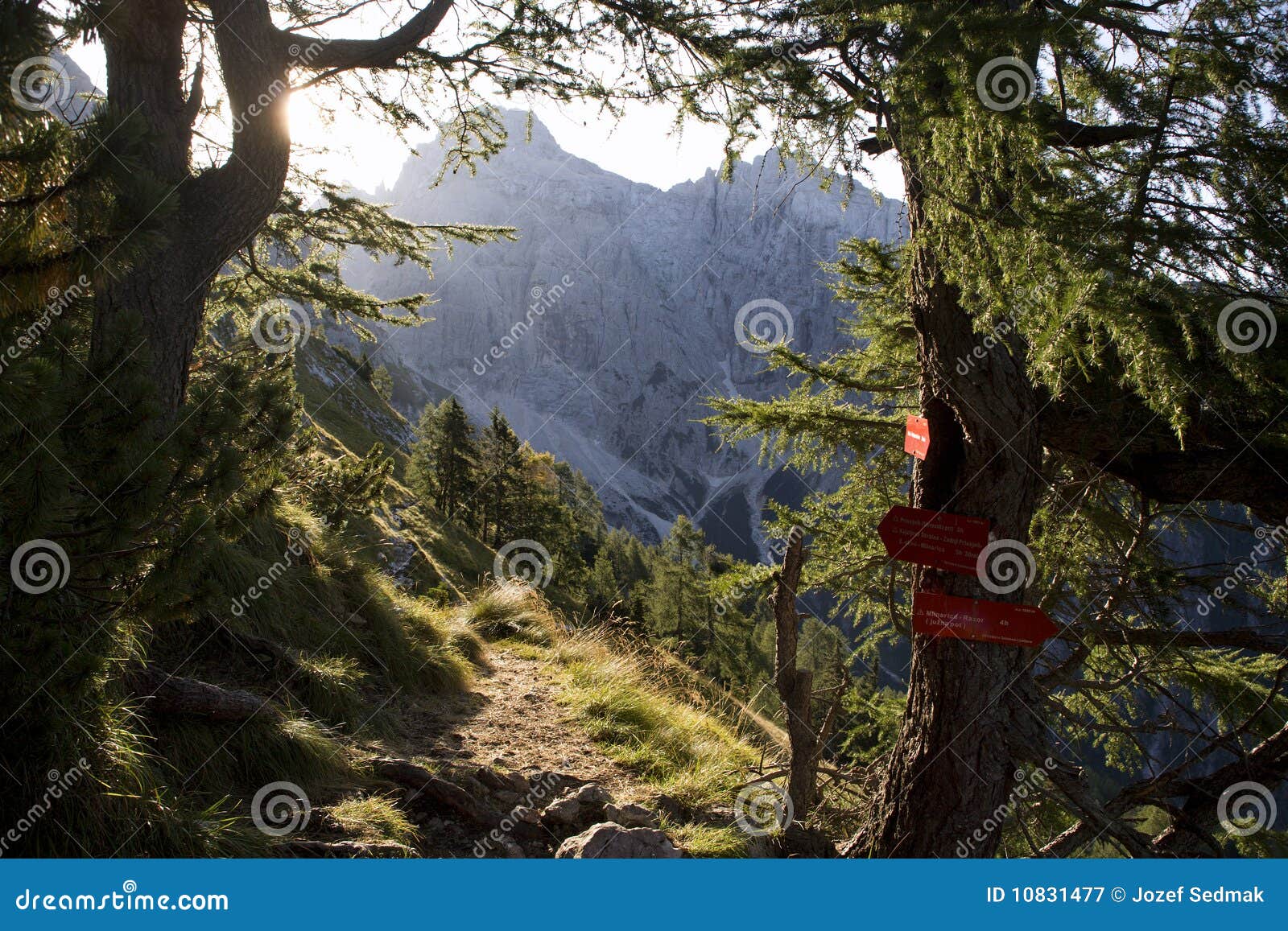 Julian Alps - Landscape in Backlight Stock Image - Image of landscape ...