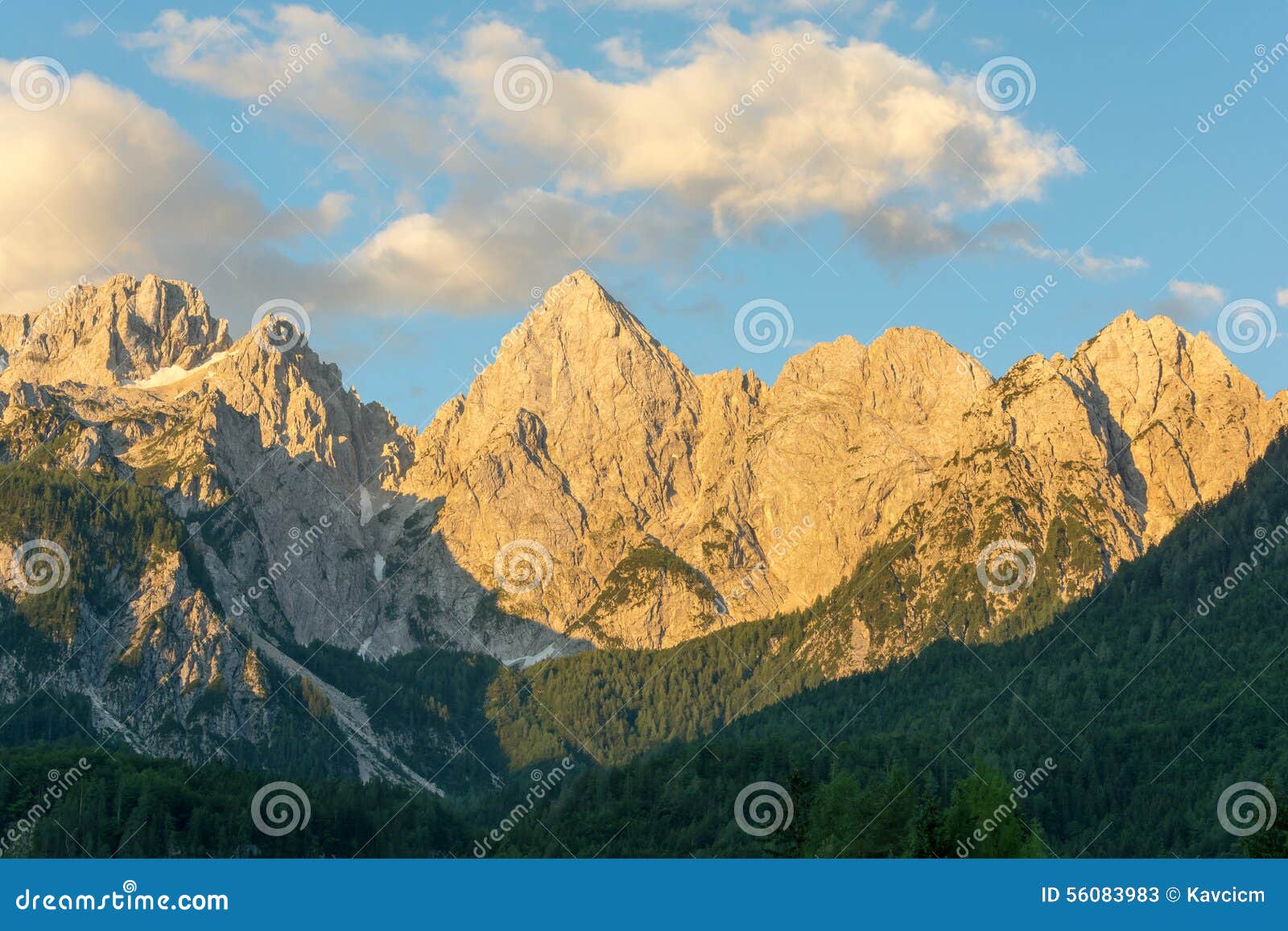 Julian Alps and peak Spik stock image. Image of gorenjska - 56083983