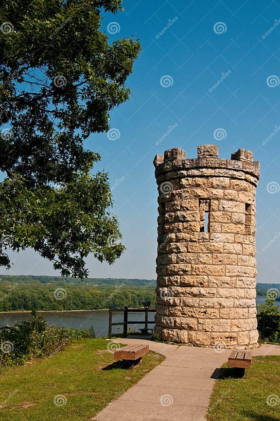 Julien Dubuque s Monument stock image. Image of river - 16745741