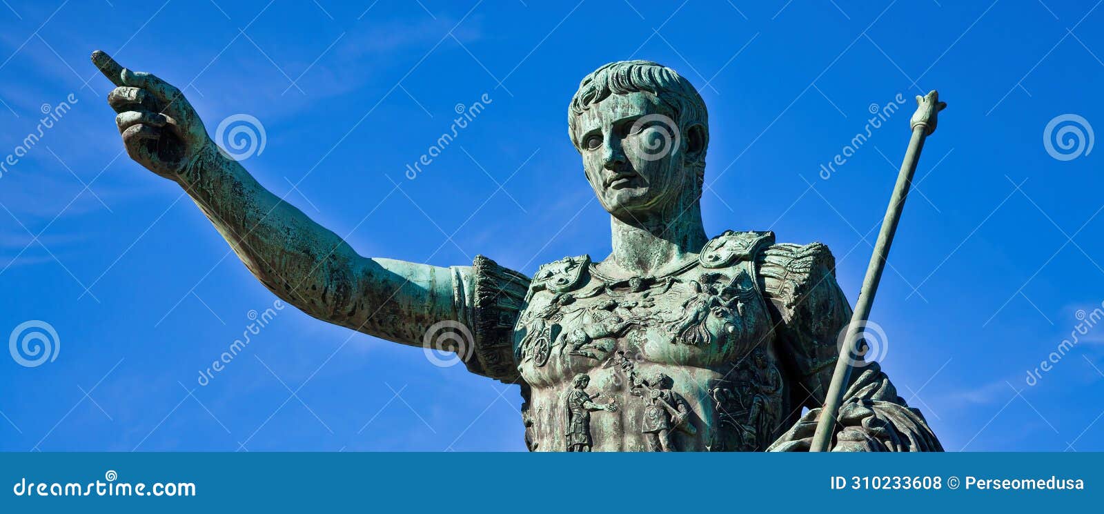 Julius Caesar, Ancient Statue in Rome, Italy. Concept for Leadership ...