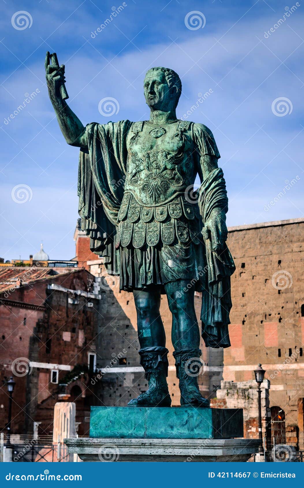 Julius Caesar-Statue in Rom, Italien Stockbild - Bild von geschichte ...