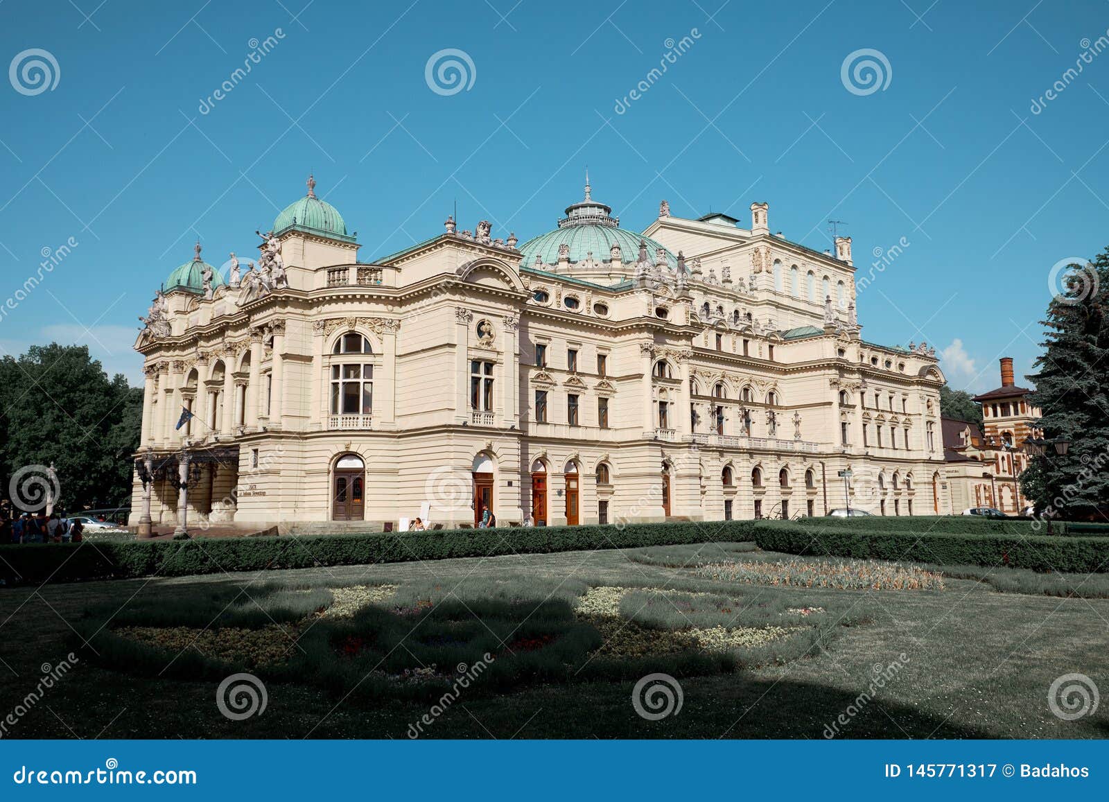 Juliusz Slowacki Theatren stock image. Image of place - 145771317