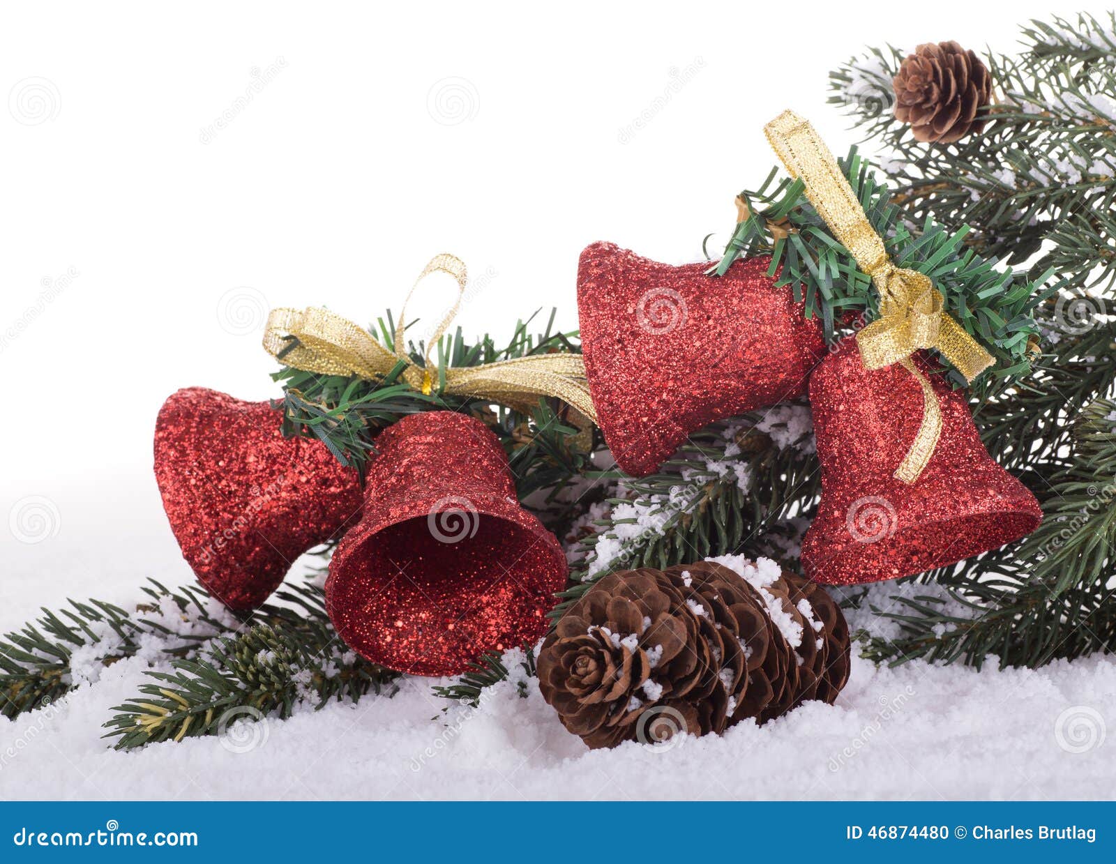 JulKlockor prydnad arkivfoto. Bild av dekorerat, dekorativt - 46874480