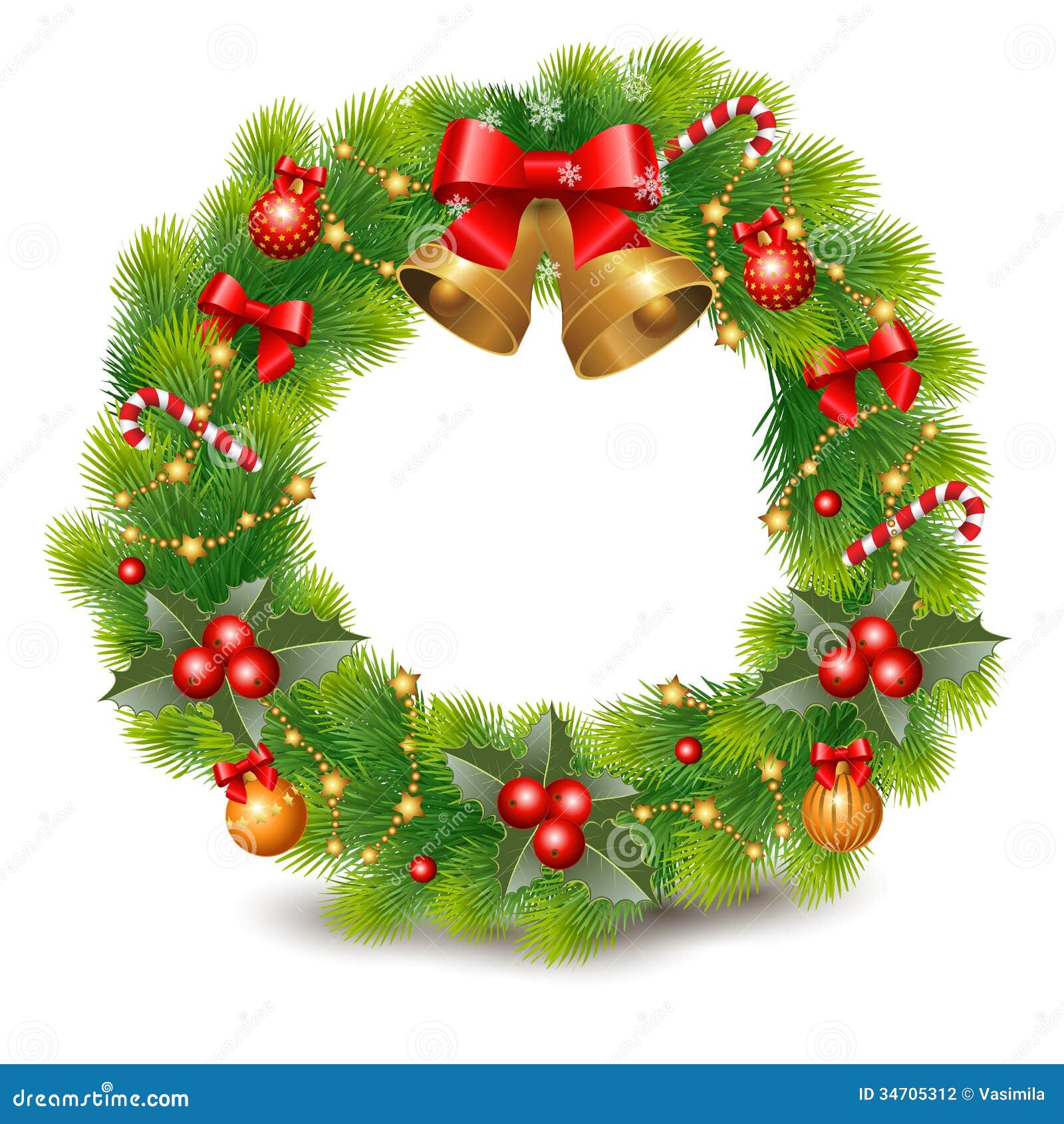 Julkrans vektor illustrationer. Illustration av utformning - 34705312