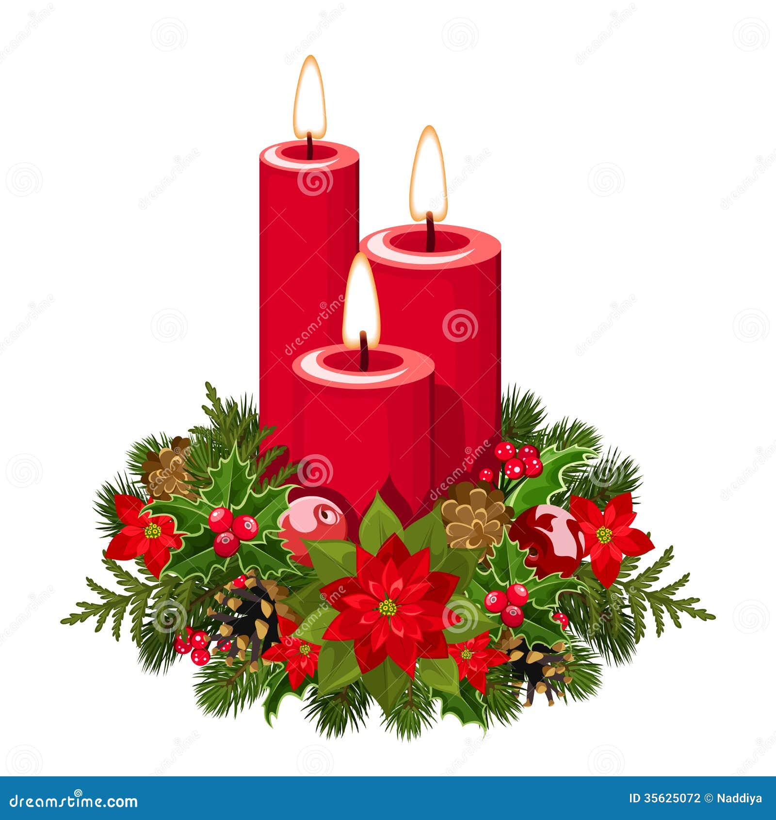 Julljus. vektor illustrationer. Illustration av dekor - 35625072