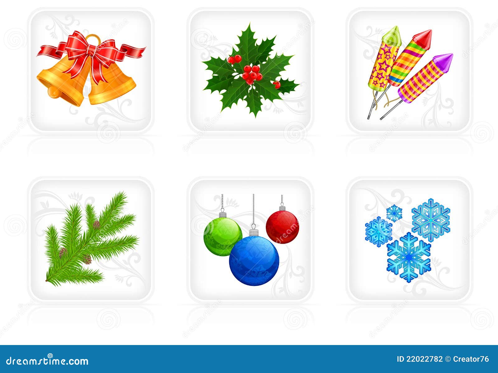 Julsymboler vektor illustrationer. Illustration av stjärna - 22022782