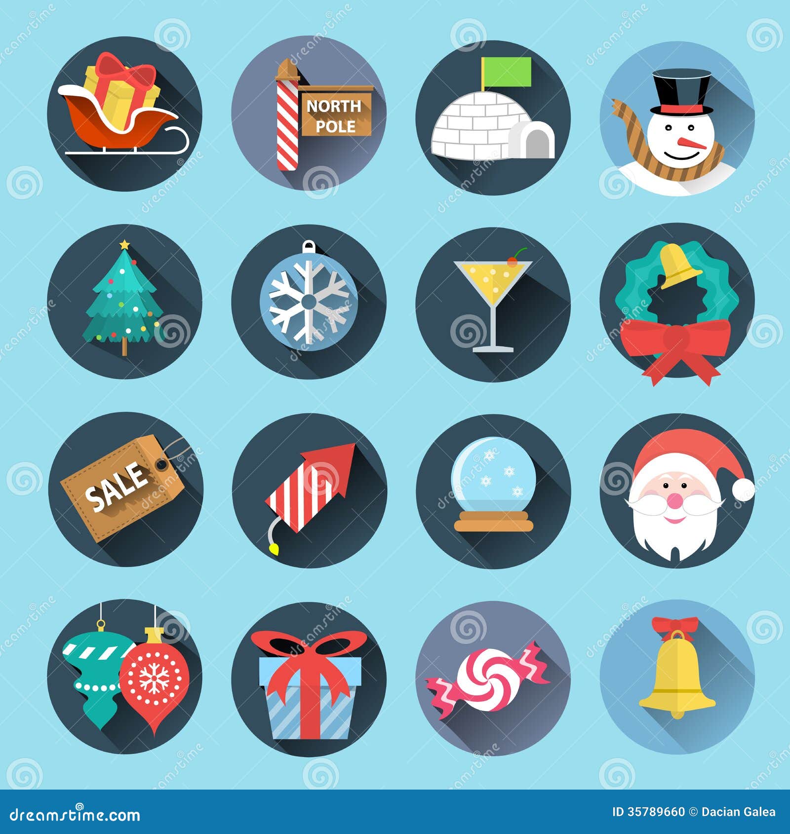 Julsymboler vektor illustrationer. Illustration av garnering - 35789660