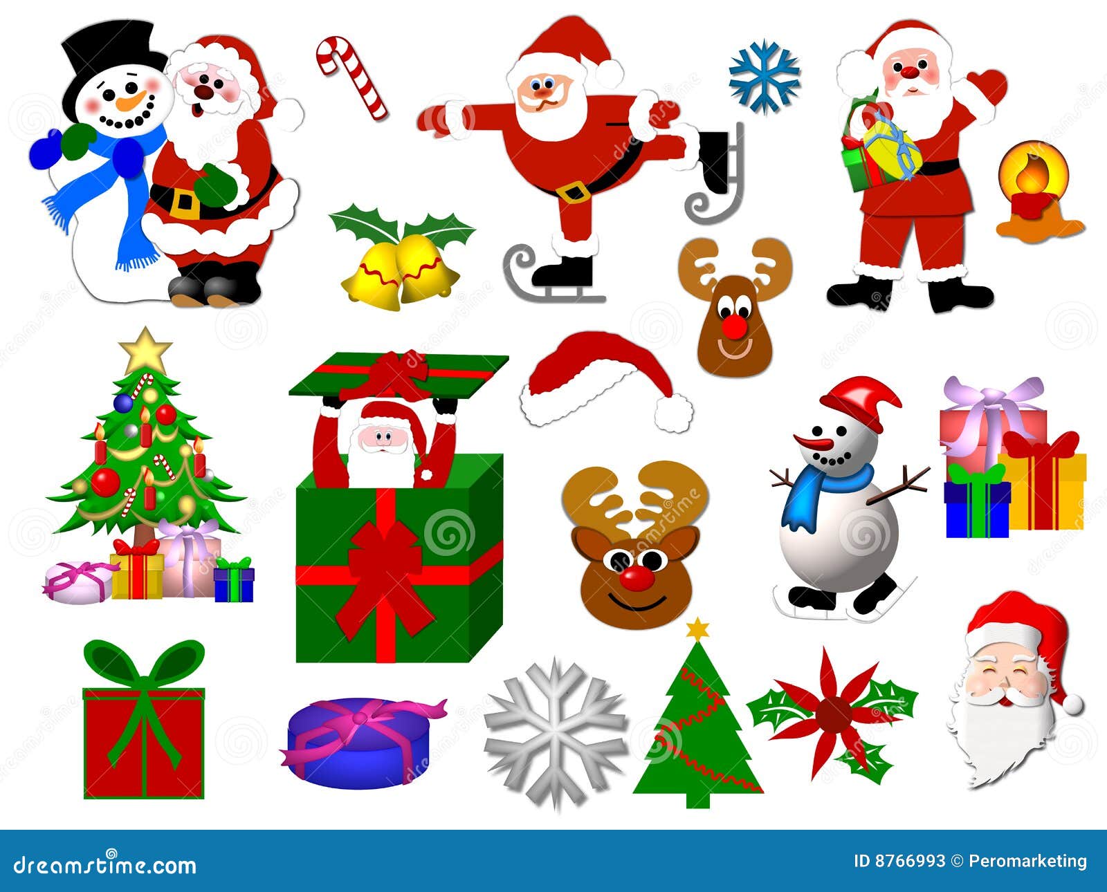 Julsymboler stock illustrationer. Illustration av december - 8766993