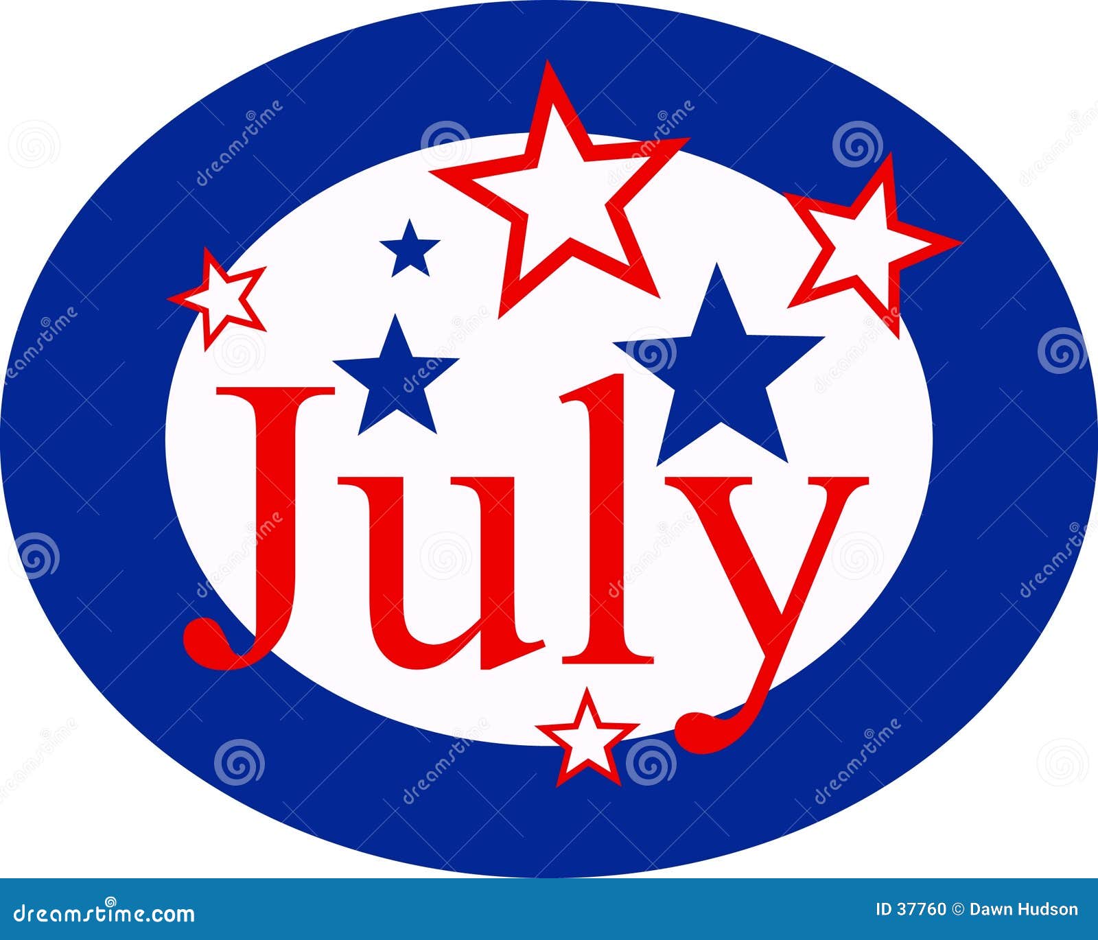 July stock vector. Illustration of seasons, america, independence - 37760