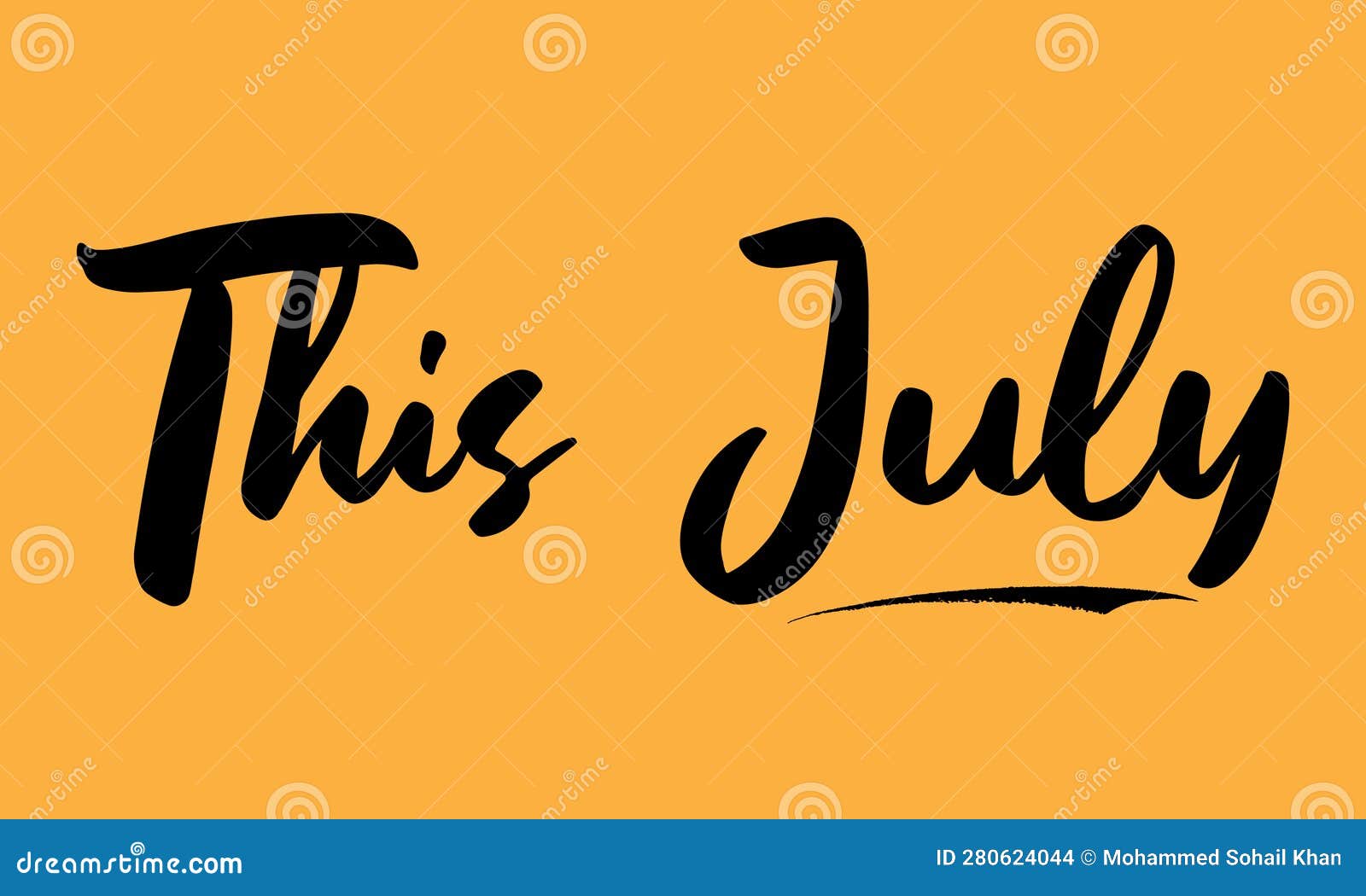 This July Bold Typography Lettering Text Vector Design Quote Stock ...