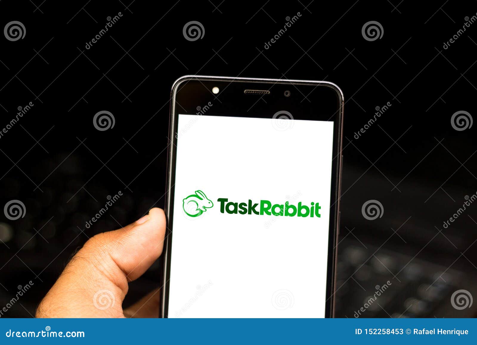 July 3, 2019, Brazil. in this Photo Illustration the TaskRabbit Logo is ...