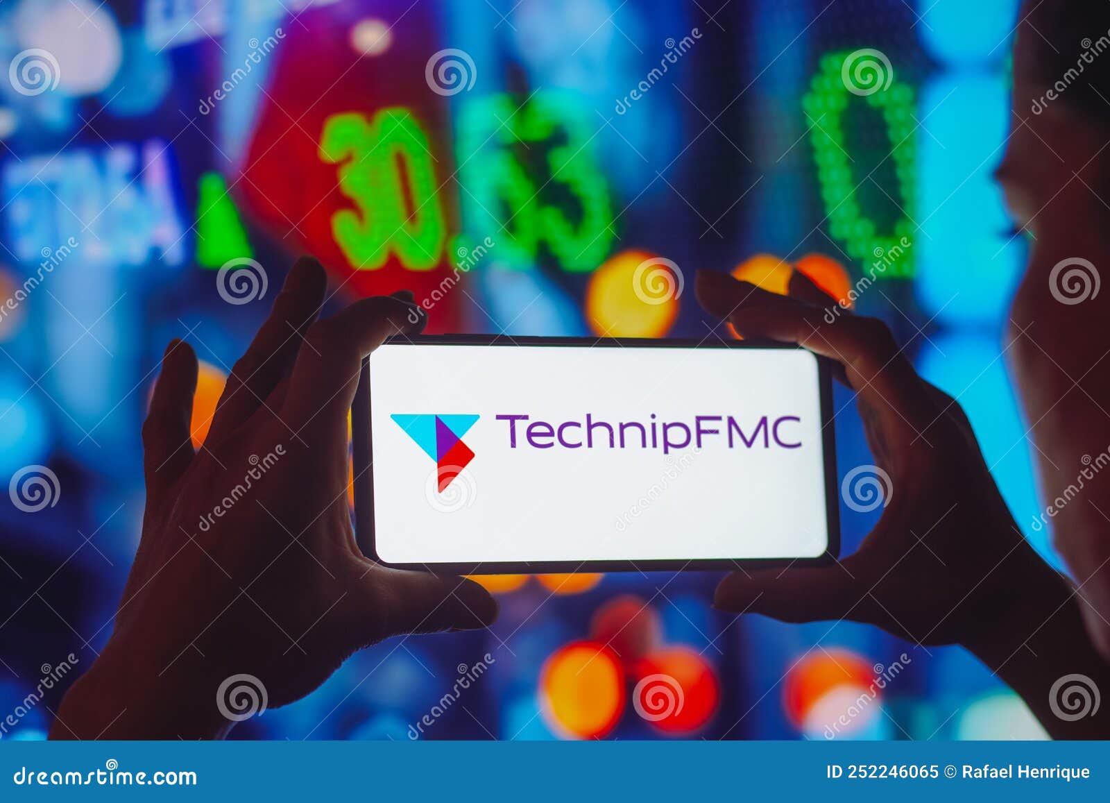 July 24, 2022, Brazil. in this Photo Illustration, the TechnipFMC Logo ...