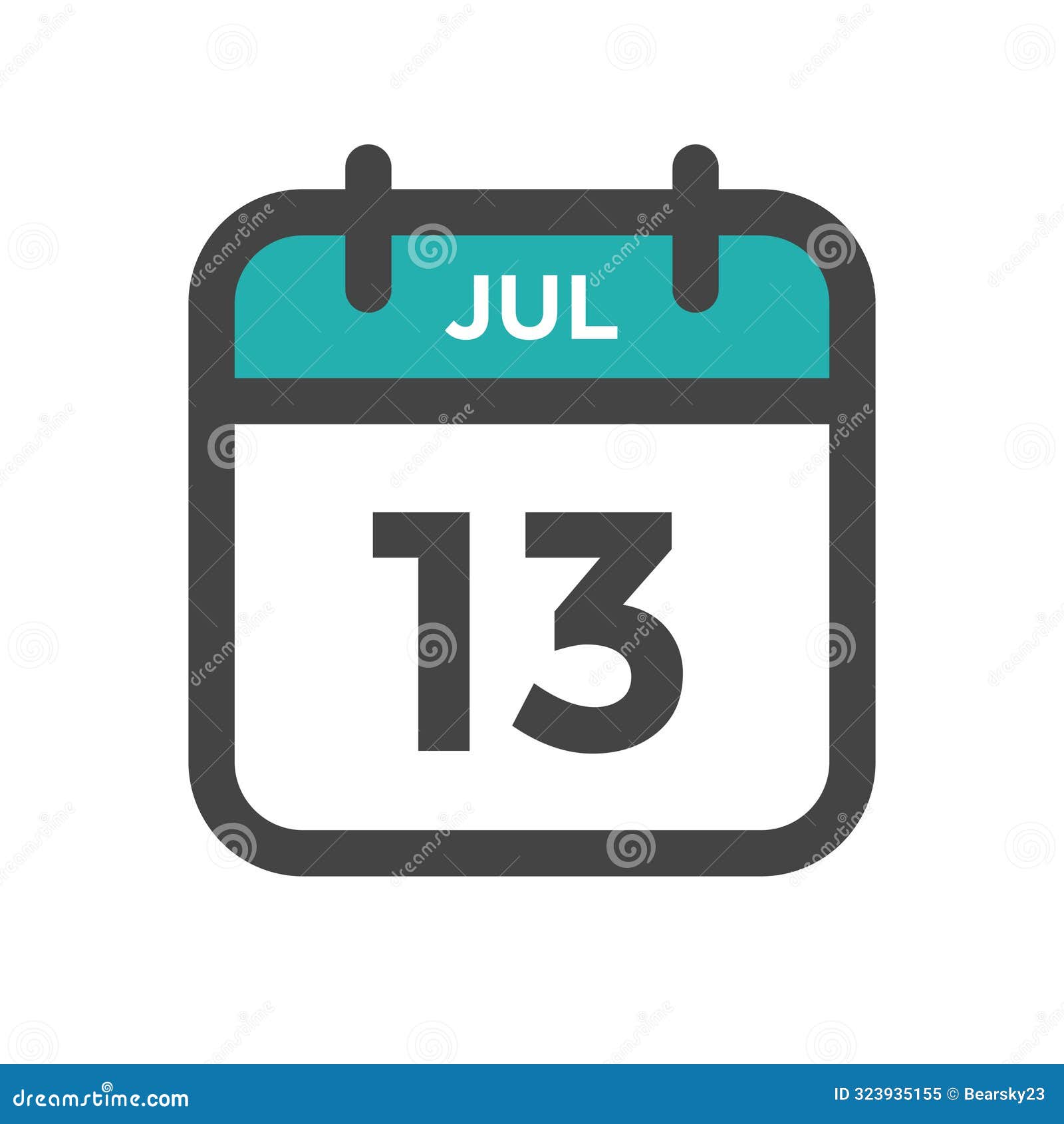 July 13 Calendar Day or Calender Date for Deadlines or Appointment ...