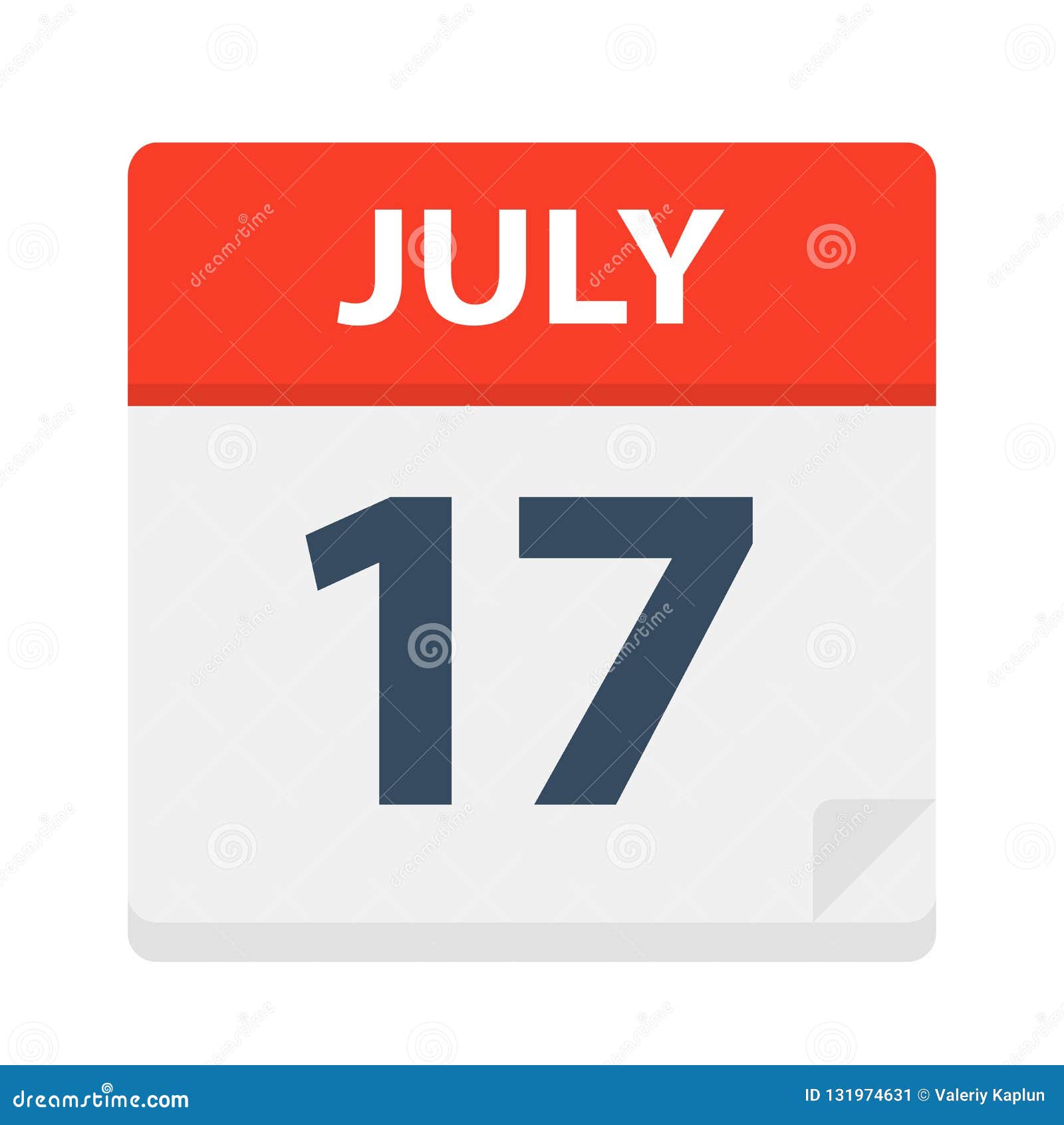July 27 - Calendar Icon stock illustration. Illustration of square ...