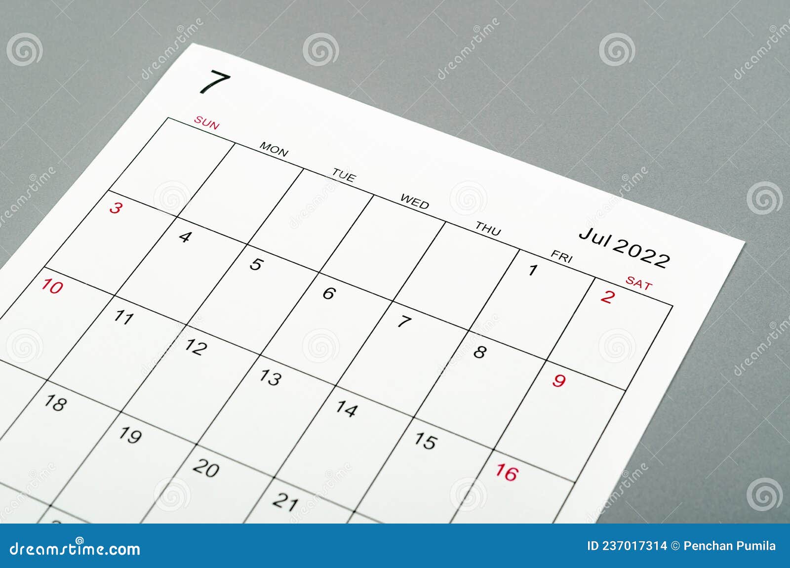 July 2021 Calendar Sheet on Grey Background Stock Photo - Image of grey ...