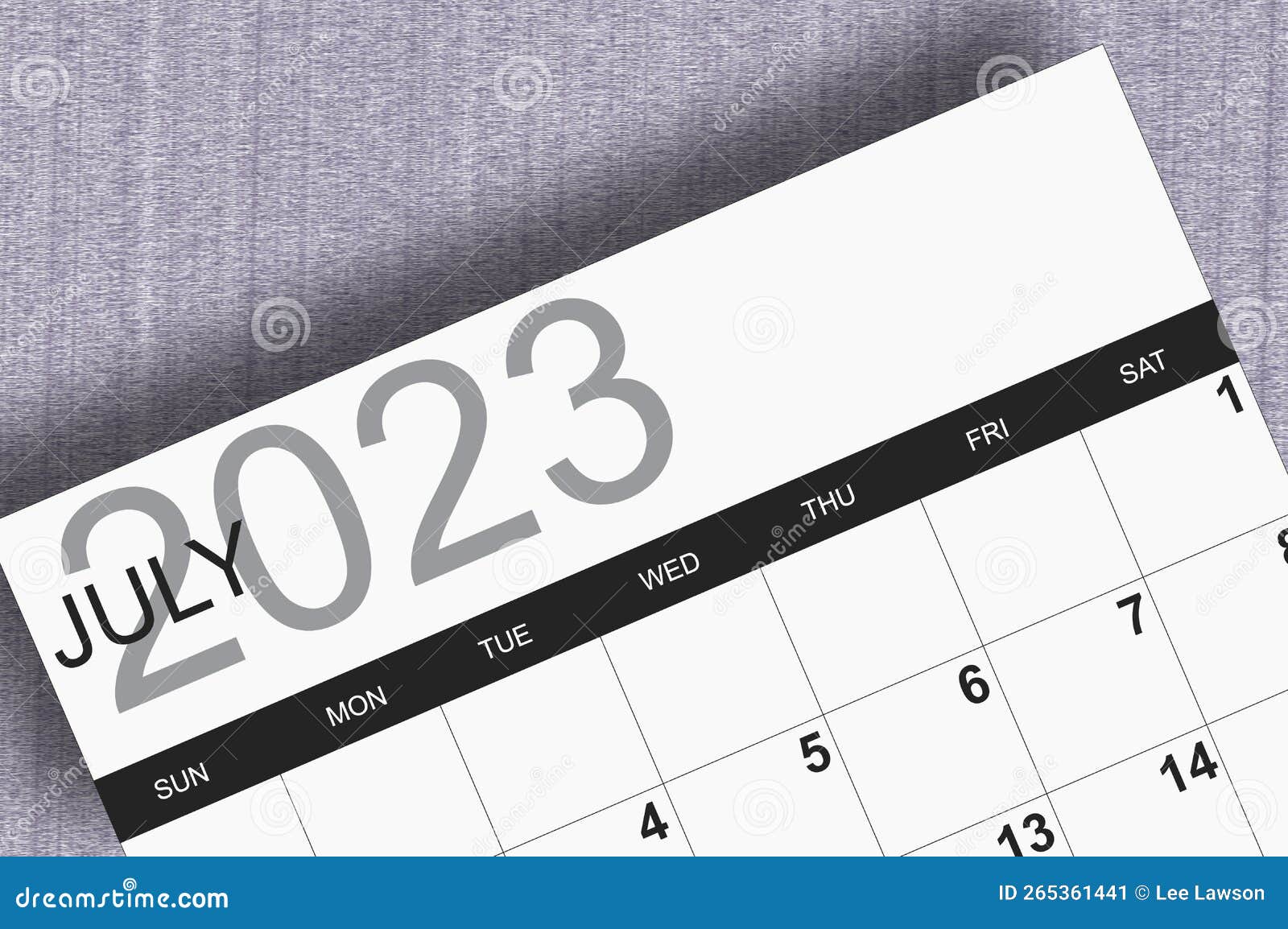 July on a Calendar for the Year of 2023 Stock Image - Image of year ...