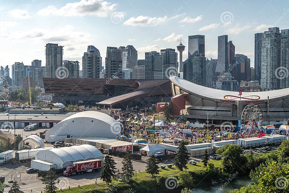 July 14 2024 - Calgary Alberta Canada - Crowds at the Calgary Stampede ...