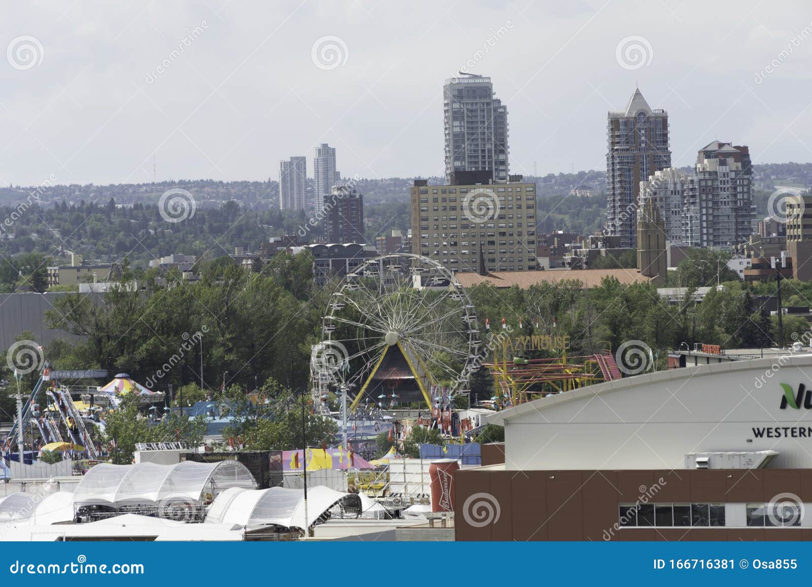 13 July 2017 - Calgary, Alberta, Canada - the Calgary Stampede Grounds ...