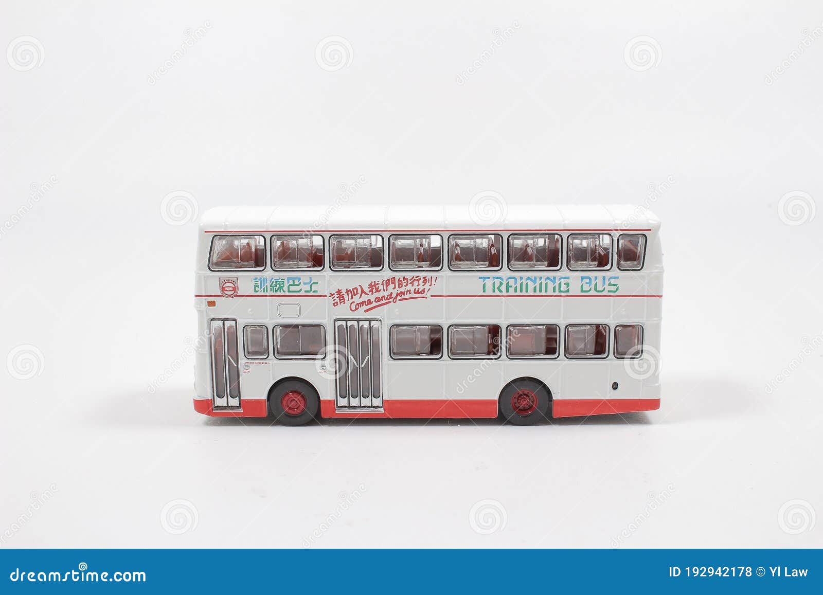 31 July 2020 Double Decker Hk Bus Isolated on White Editorial Stock ...