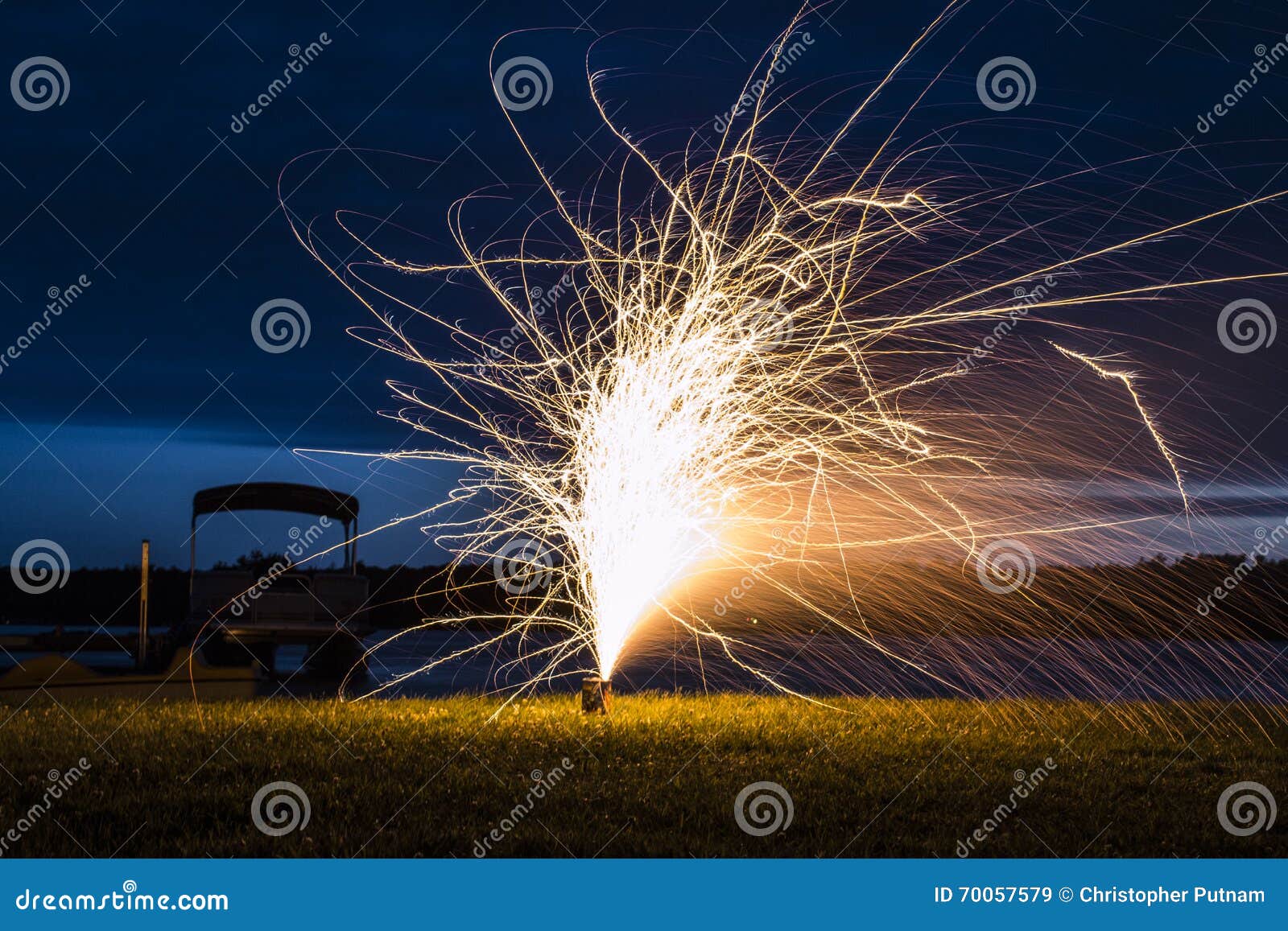 July Fireworks! stock image. Image of fast, party, holiday - 70057579