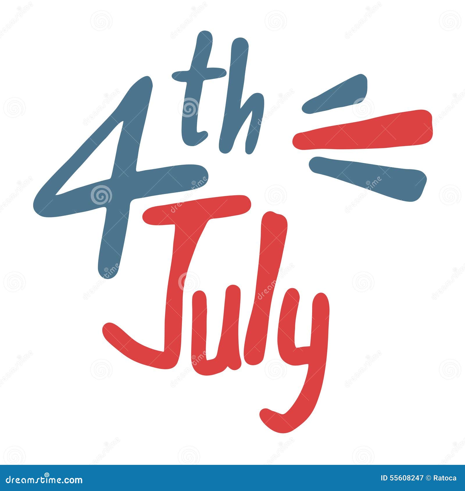 July four symbol stock vector. Illustration of united - 55608247