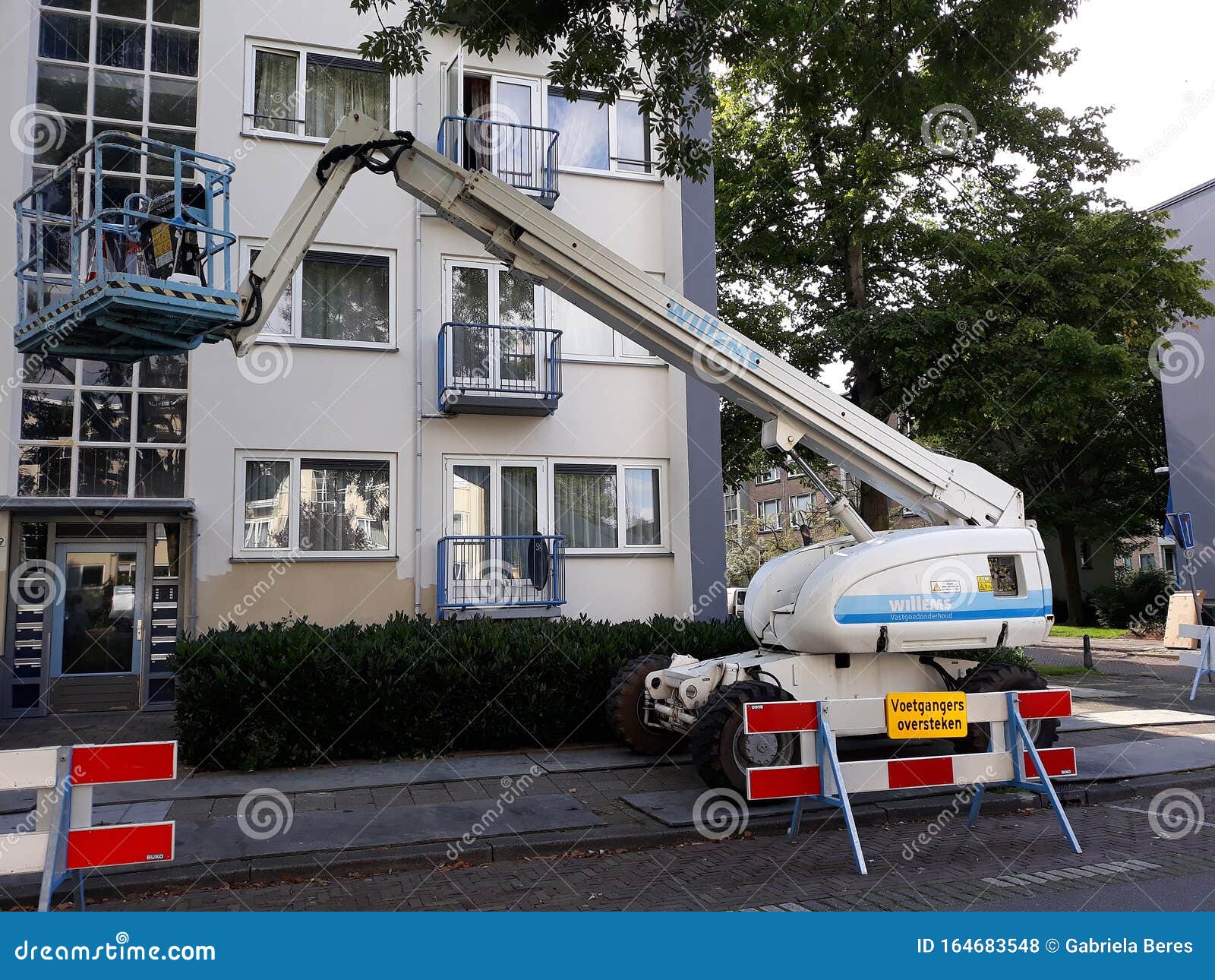 Two Mobile Elevating Work Platforms. Editorial Photo | CartoonDealer ...