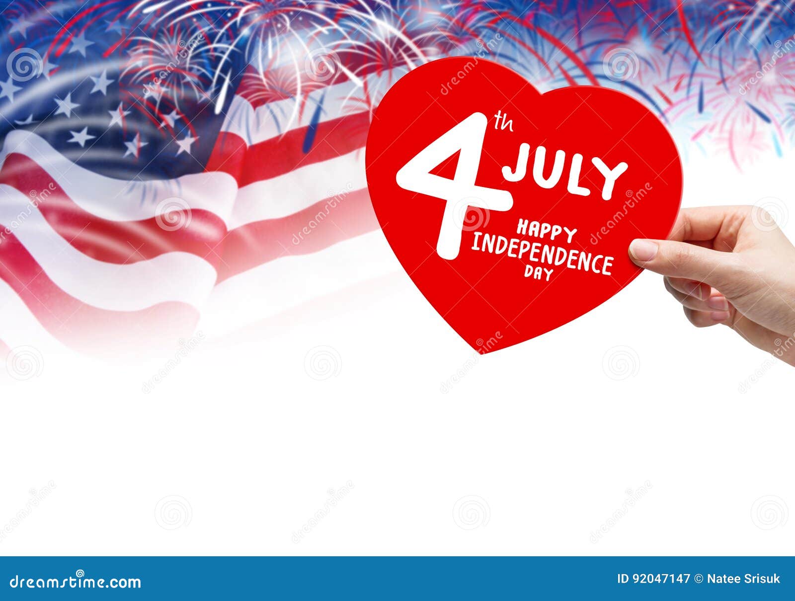 4th Of July. Happy Independence Day Calligraphy Royalty-Free ...