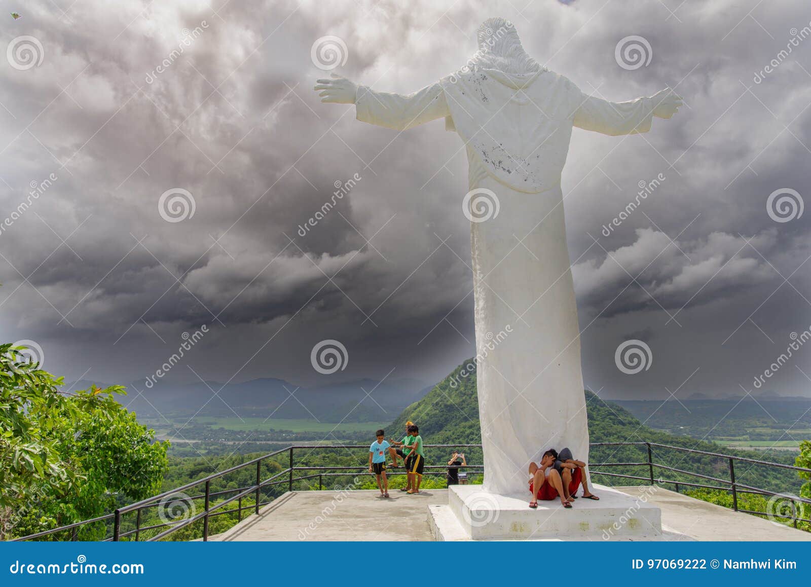 July 29, 2017 Jesus Statue at the Monasterio De Tarlac Editorial ...