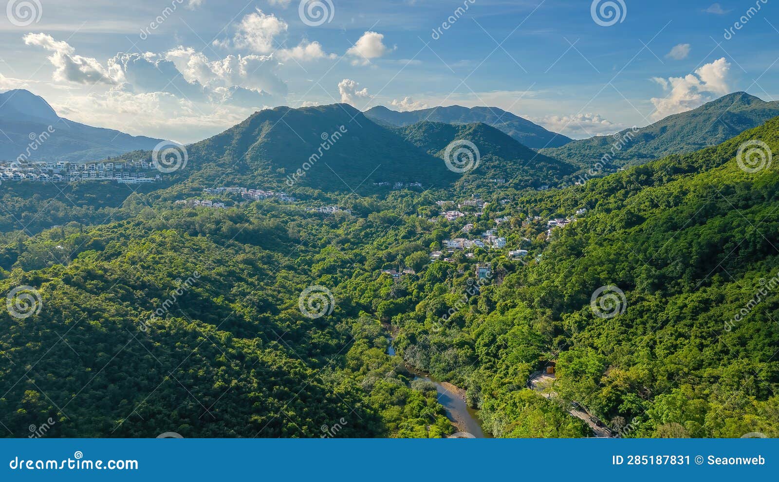July 24 2023 the Landscape of Tai Mong Tsai Village Stock Image - Image ...