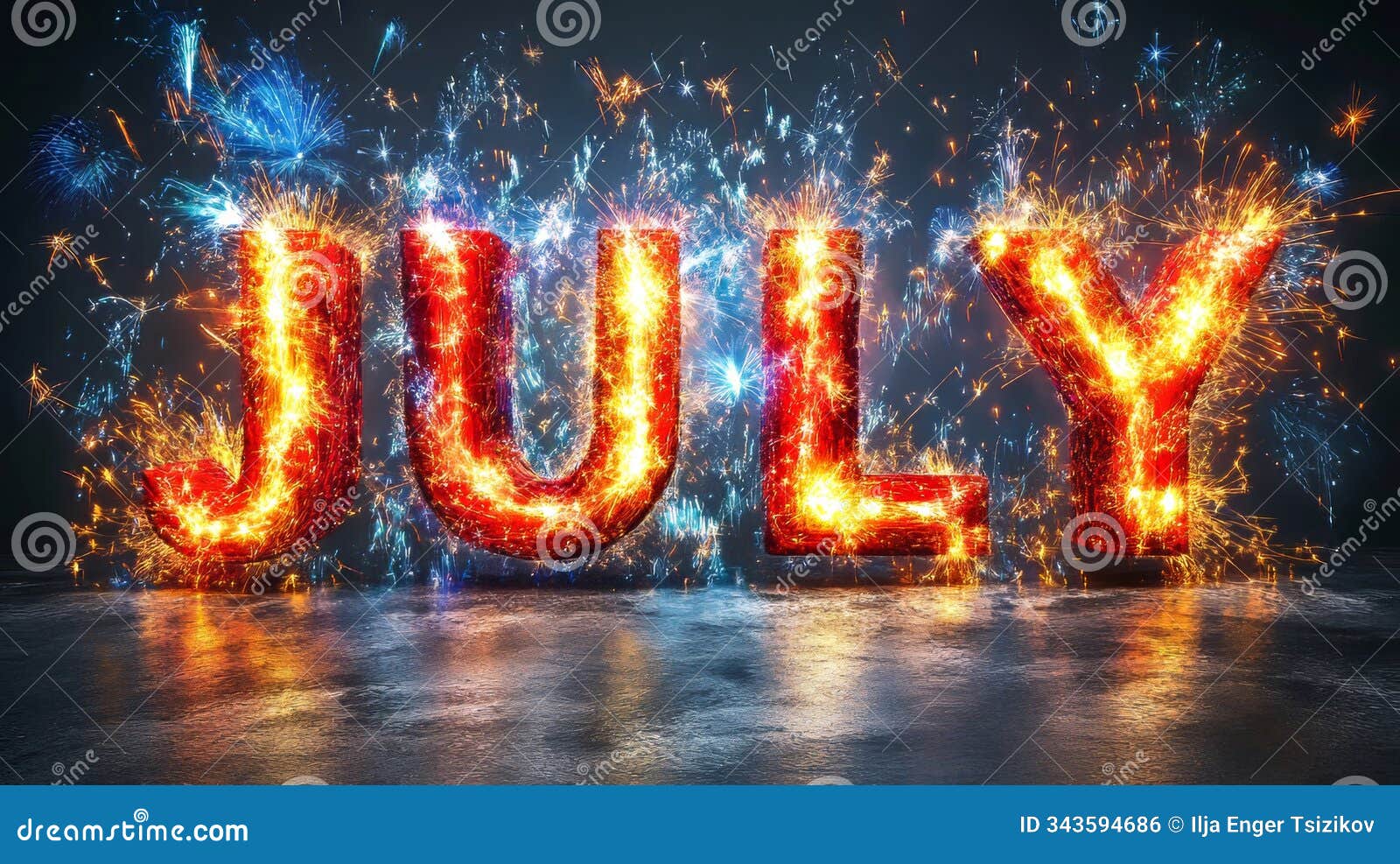 July Month, Day Of July. Cousins Day, On Bricks Background Stock Image ...