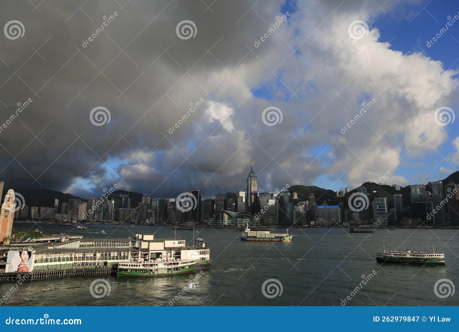Star Ferry Terminal in Tsim Sha Tsui Waterfront 1 July 2012 Editorial ...