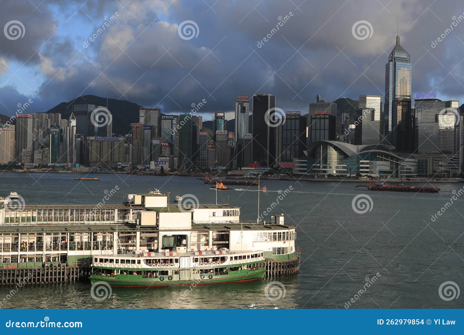 Star Ferry Terminal in Tsim Sha Tsui Waterfront 1 July 2012 Editorial ...