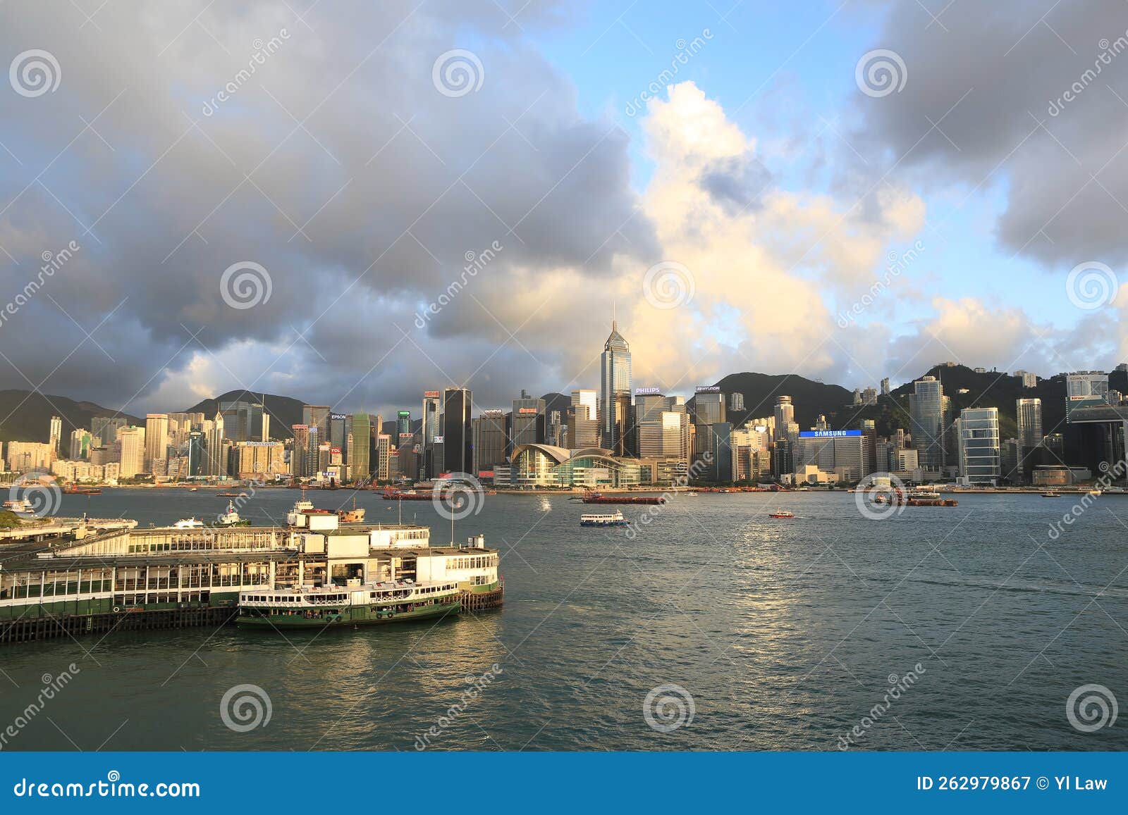 Star Ferry Terminal in Tsim Sha Tsui Waterfront 1 July 2012 Editorial ...