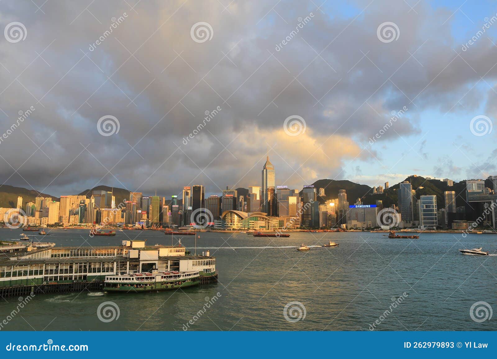 Star Ferry Terminal in Tsim Sha Tsui Waterfront 1 July 2012 Editorial ...