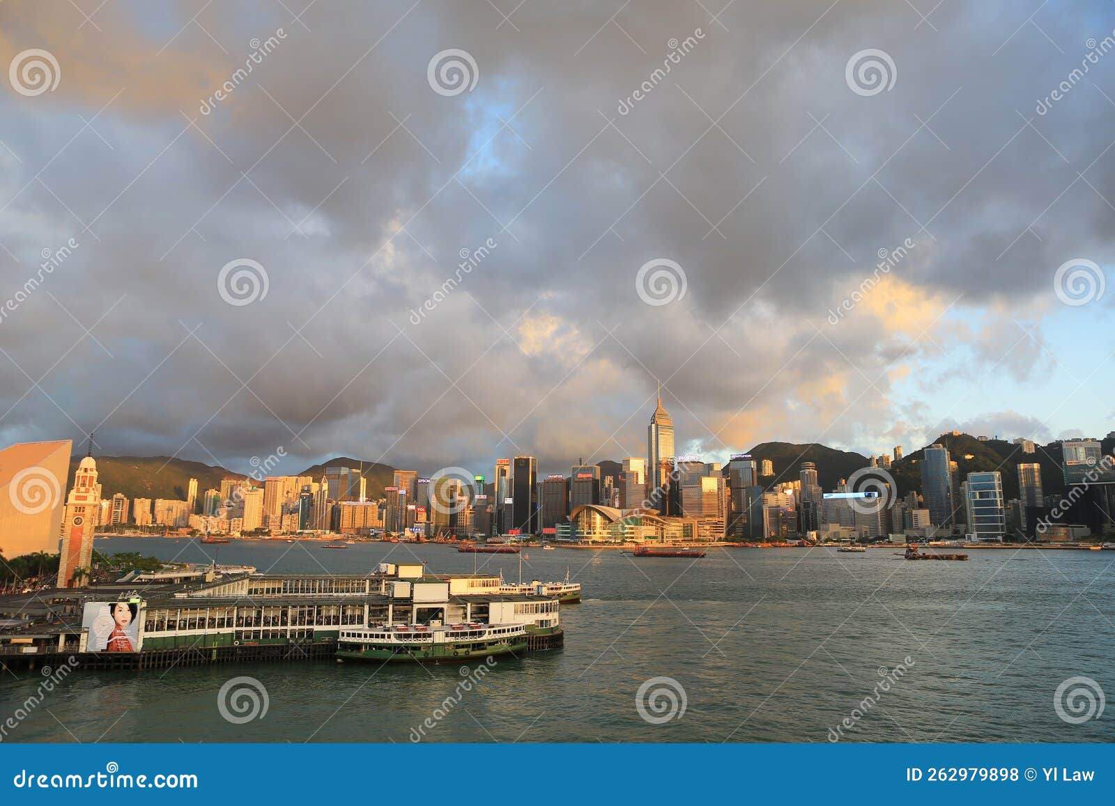 Star Ferry Terminal in Tsim Sha Tsui Waterfront 1 July 2012 Editorial ...