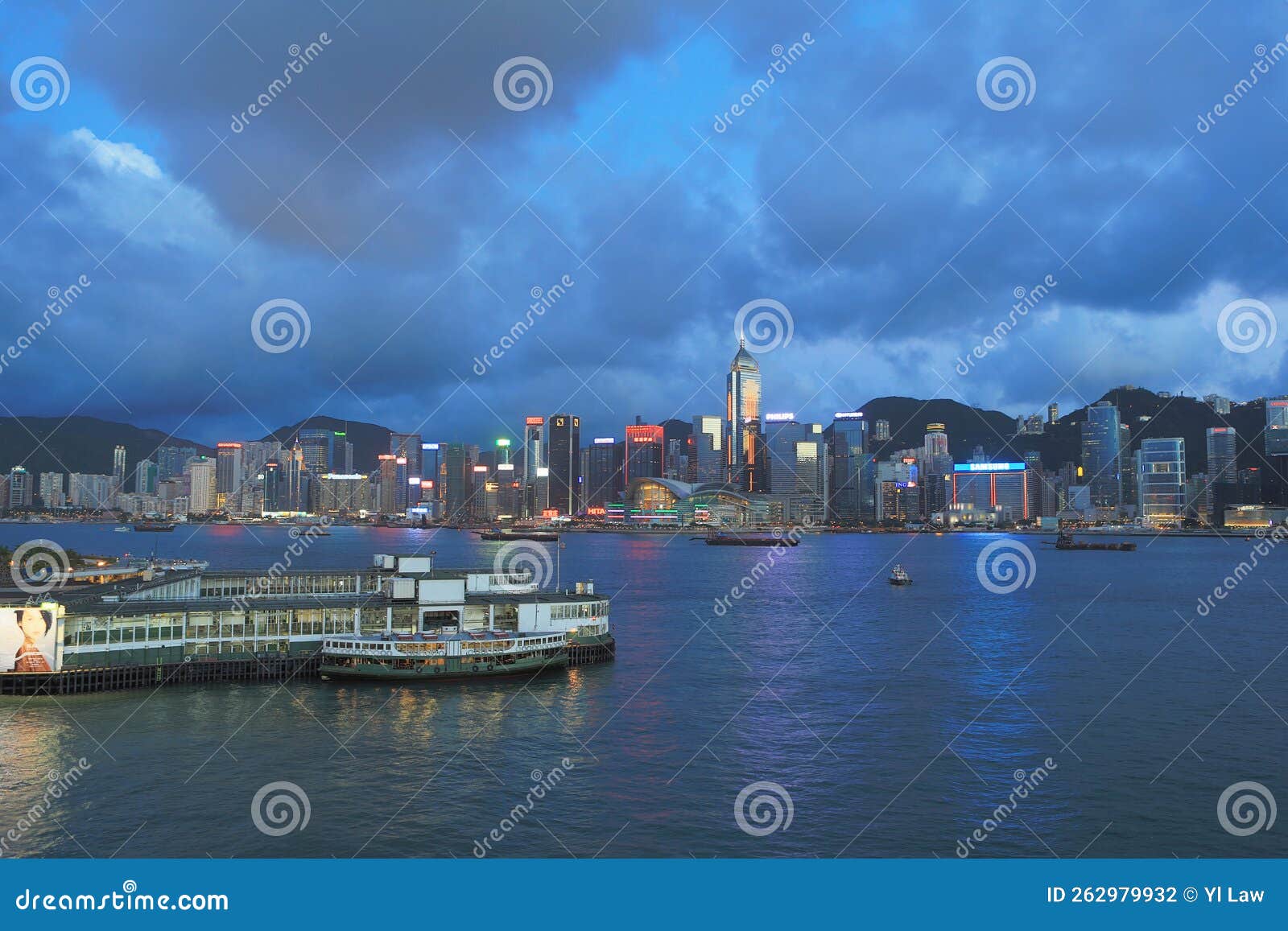 Star Ferry Terminal in Tsim Sha Tsui Waterfront 1 July 2012 Editorial ...