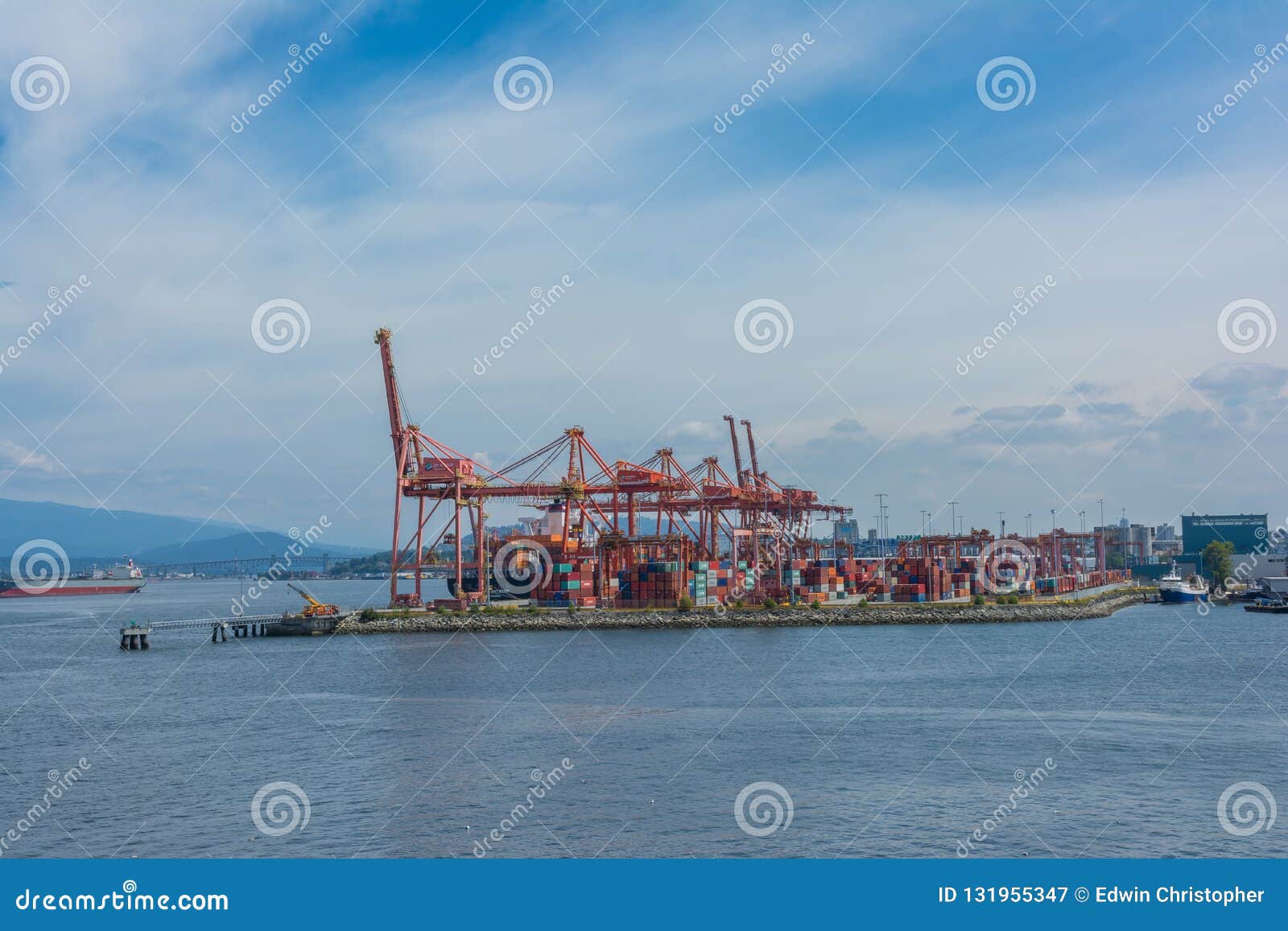 2016-July-17: View of Centerm Container Terminal Located at Vancouver ...