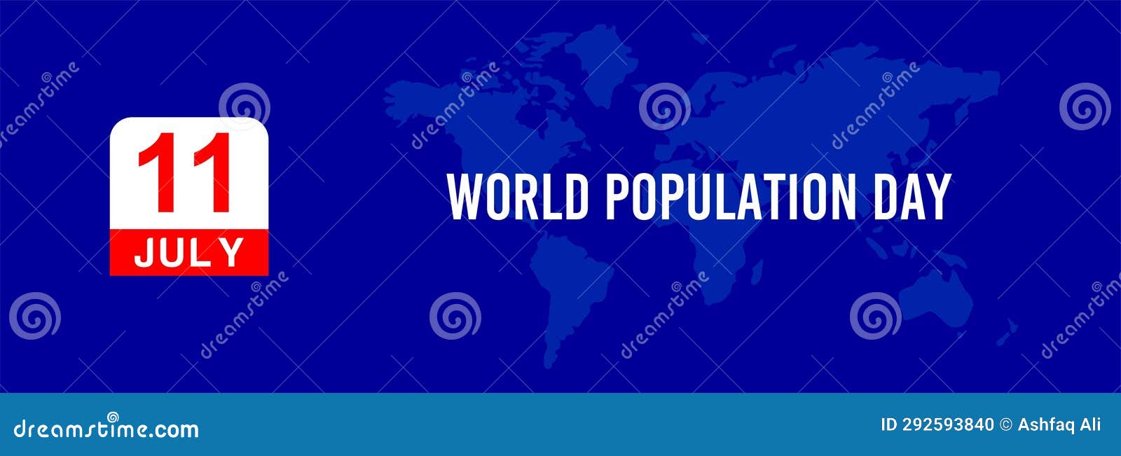 11 July World Population Day Stock Illustration - Illustration of ...