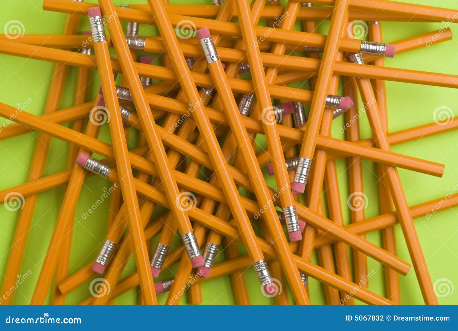 Jumble of pencils stock photo. Image of object, close - 5067832